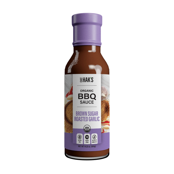 Organic Brown Sugar Roasted Garlic BBQ Sauce | Chef Hak's BBQ Sauces ...