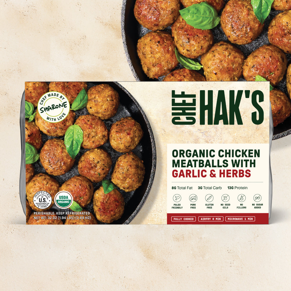 Organic Chicken Meatballs - Garlic Herb – Hak's Food Official Store