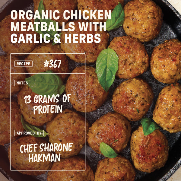 Organic Chicken Meatballs - Garlic Herb – Hak's Food Official Store