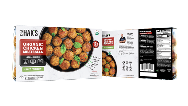 Organic Chicken Meatballs - Garlic Herb – Hak's Food Official Store
